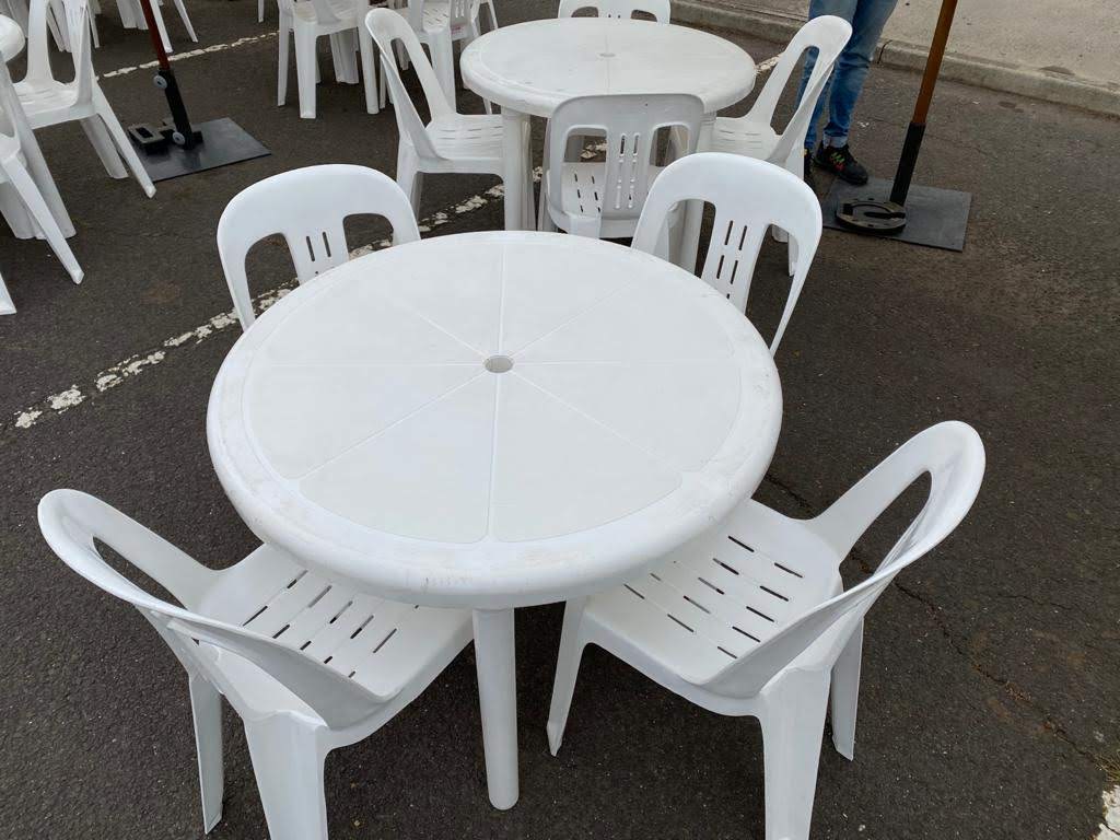 Cafe Round Table Hire Melbourne | MUX EVENTS